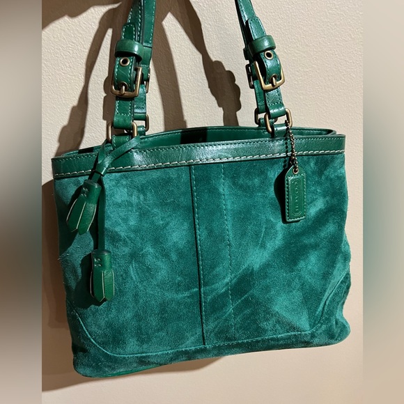 Coach | Bags | Like New Coach Suede Shoulder Bag | Poshmark